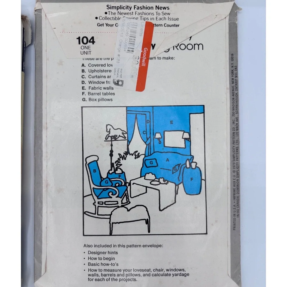 McCall's | Office | Vintage Mccalls Simplicity Home Decor Sewing ...